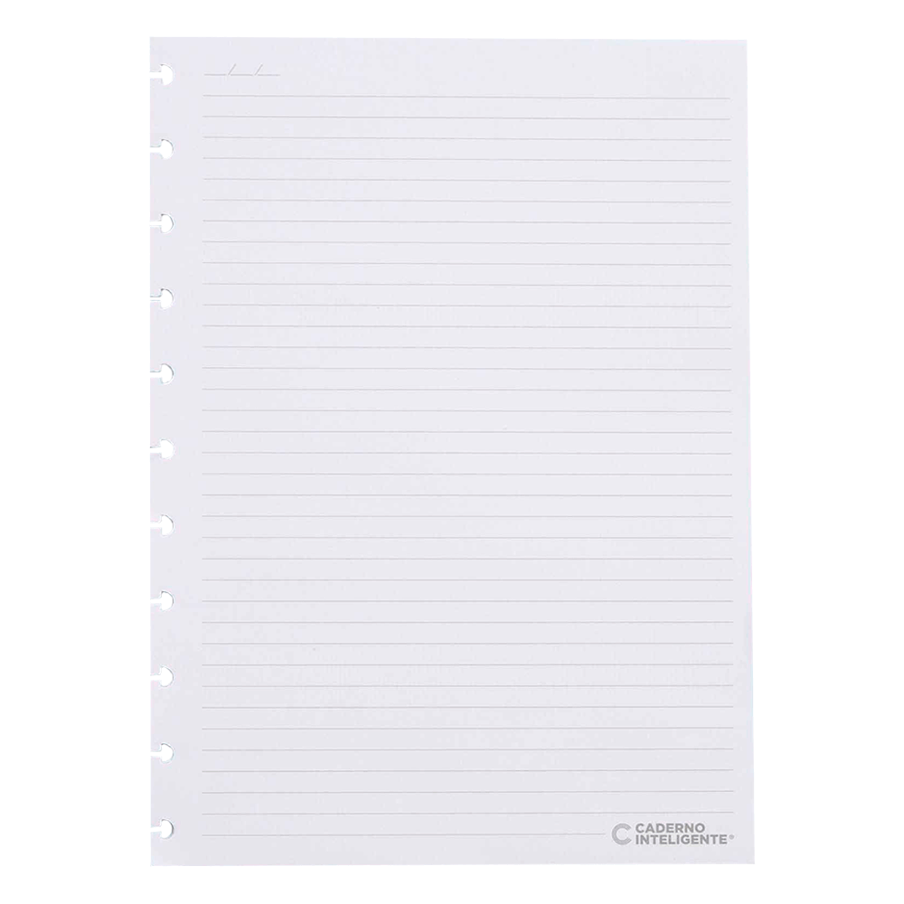 Refil de Folhas para Caderno Inteligente Pautado Grande - CI - haikai